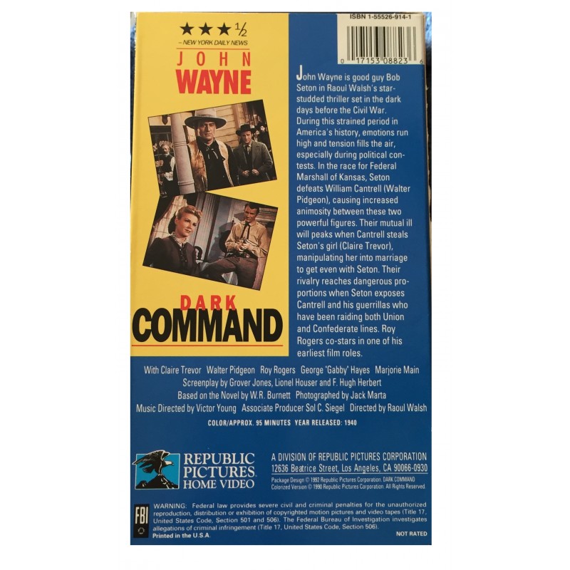 Dark Command (VHS) - Arz Libnan