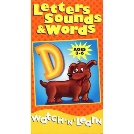Letters, Sounds & Words – Watch ‘N’ Learn Ages 3-6 (VHS) - Arz Libnan