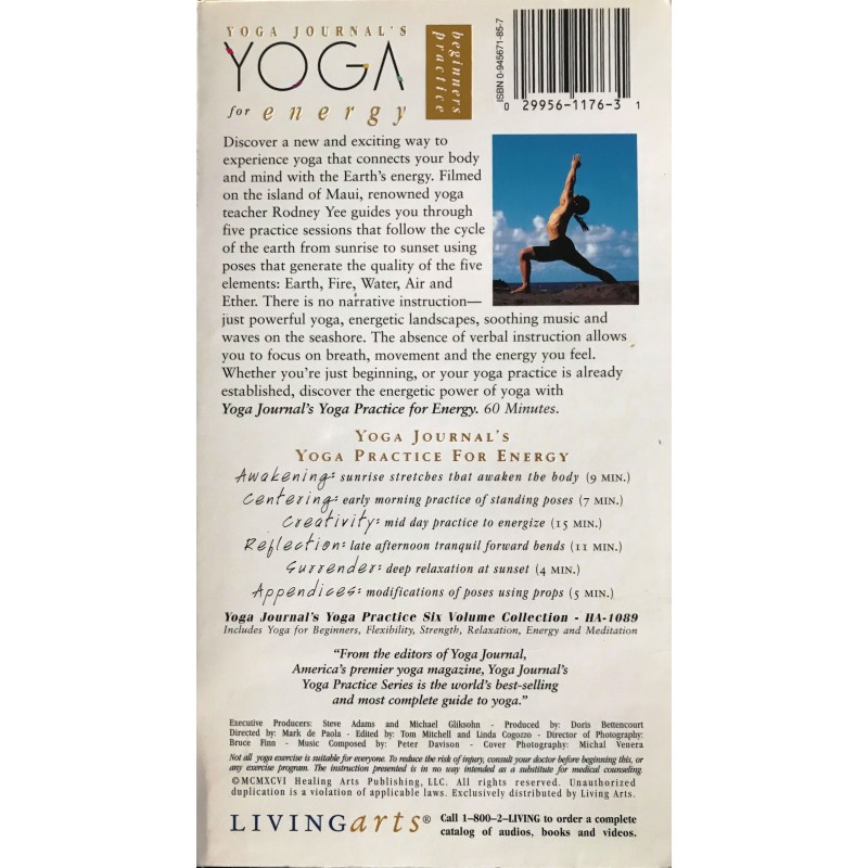 Yoga Journal's Yoga Beginners Practice for Energy (VHS) - Arz Libnan
