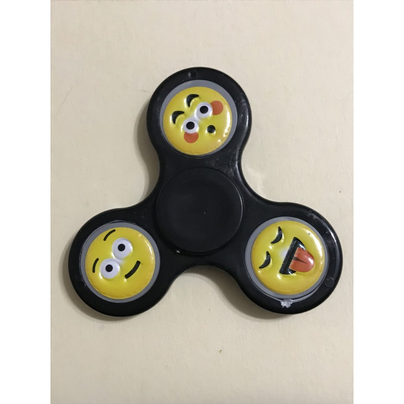 Fidget Spinner Toy Stress Reducer (Smiley Faces Confused Black) - Arz ...