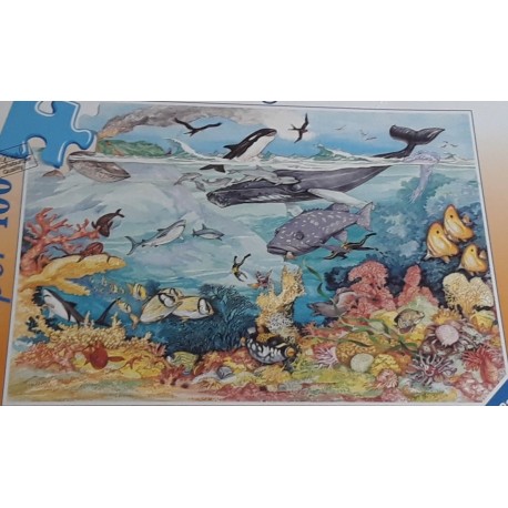 Coral Reef - Ravensburger 100 Piece Super Puzzle - Arz Libnan